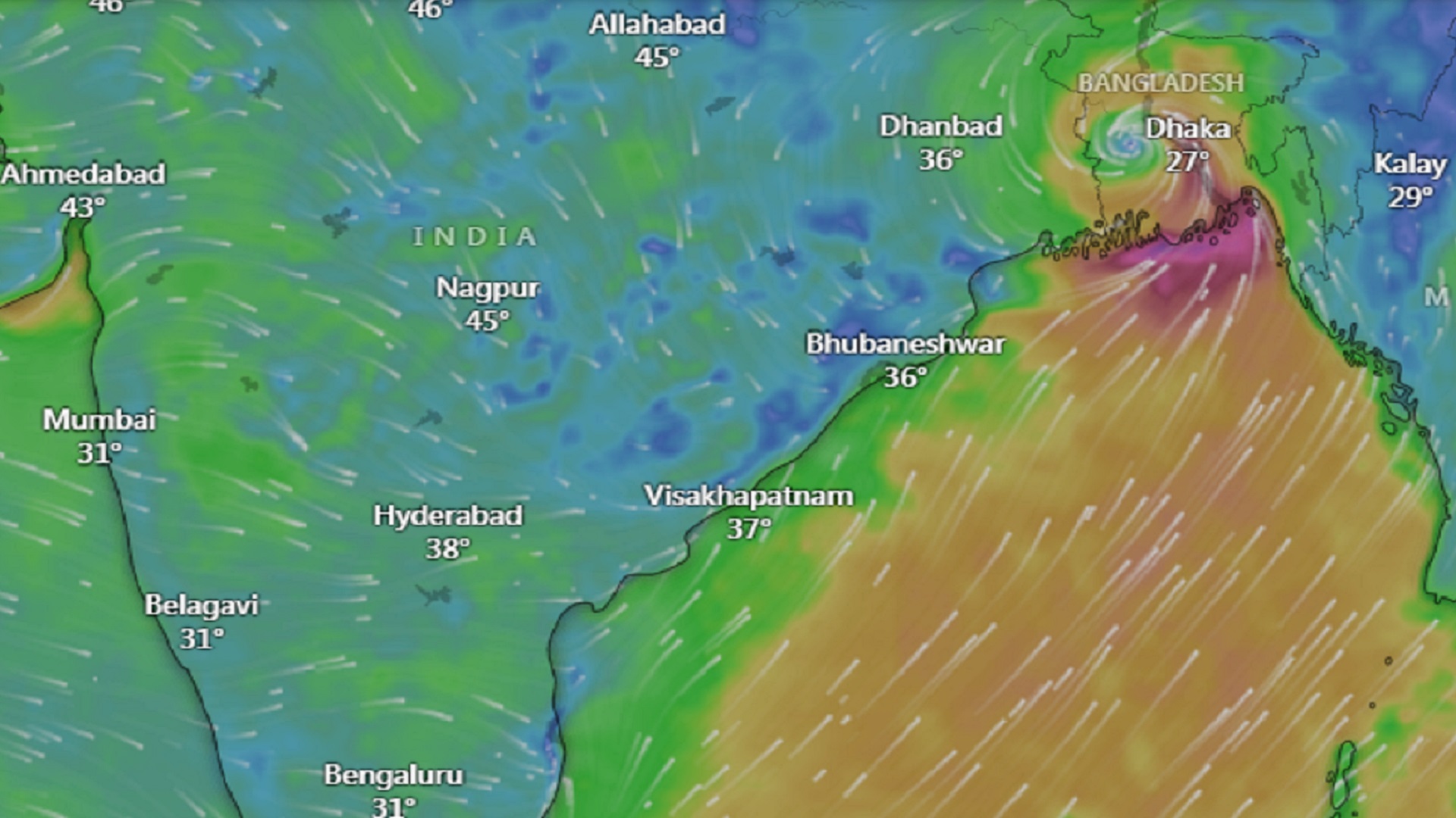 Track Cyclone Remal live as it crosses Dhaka