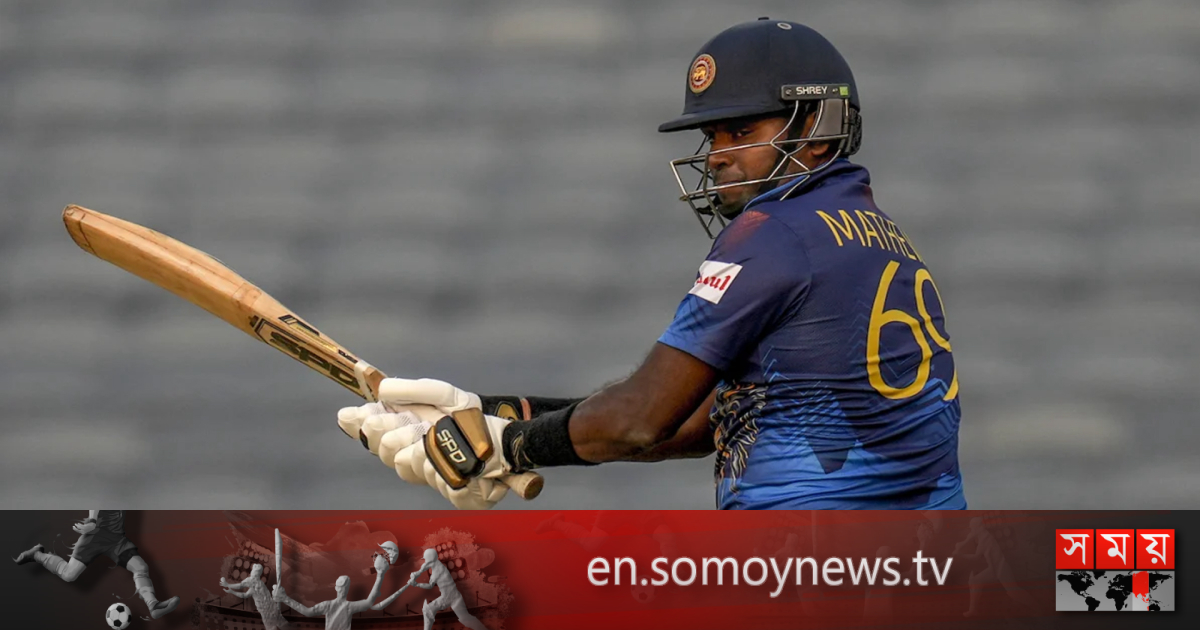 Angelo Mathews ‘timed out’