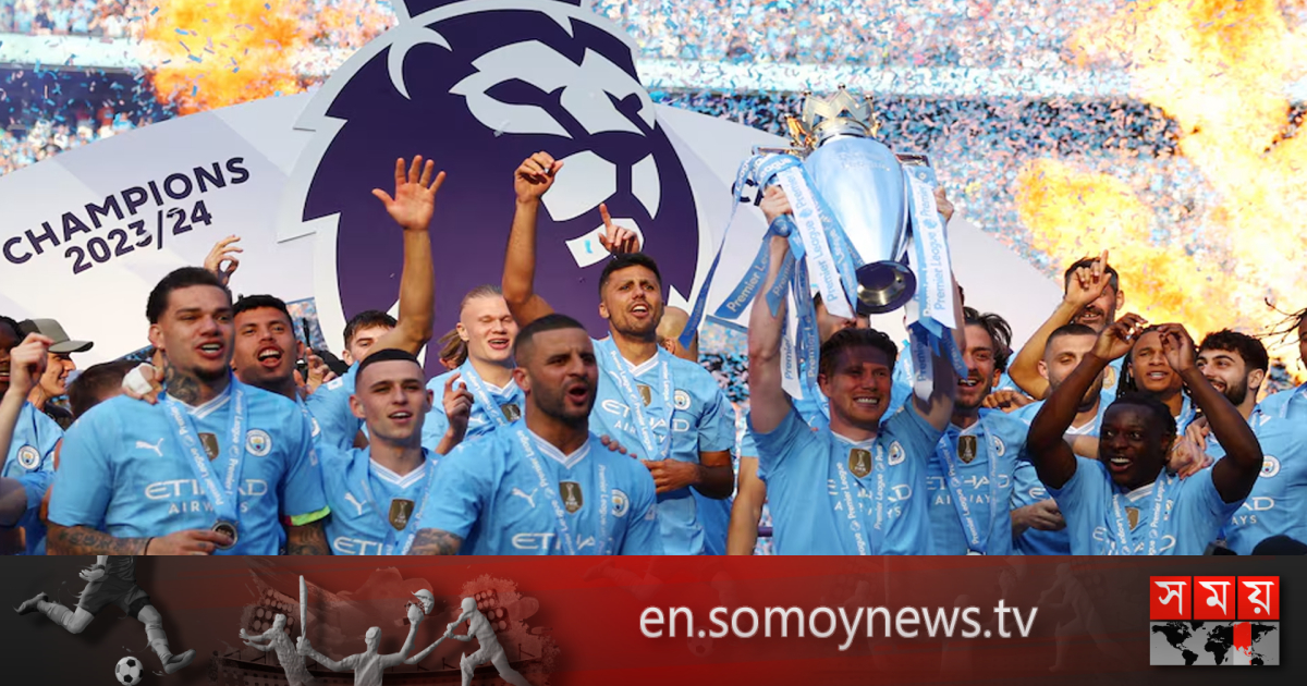 Man City win record fourth straight Premier Leagu...
