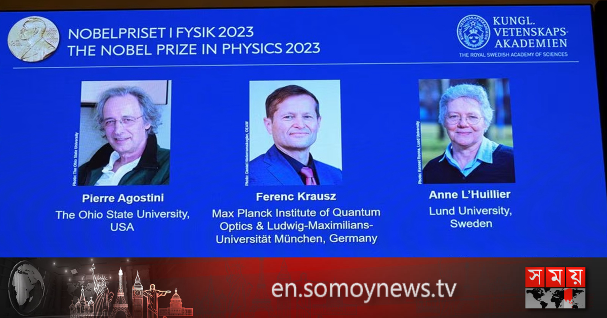 Trio win 2023 Nobel Prize in Physics for use of l...